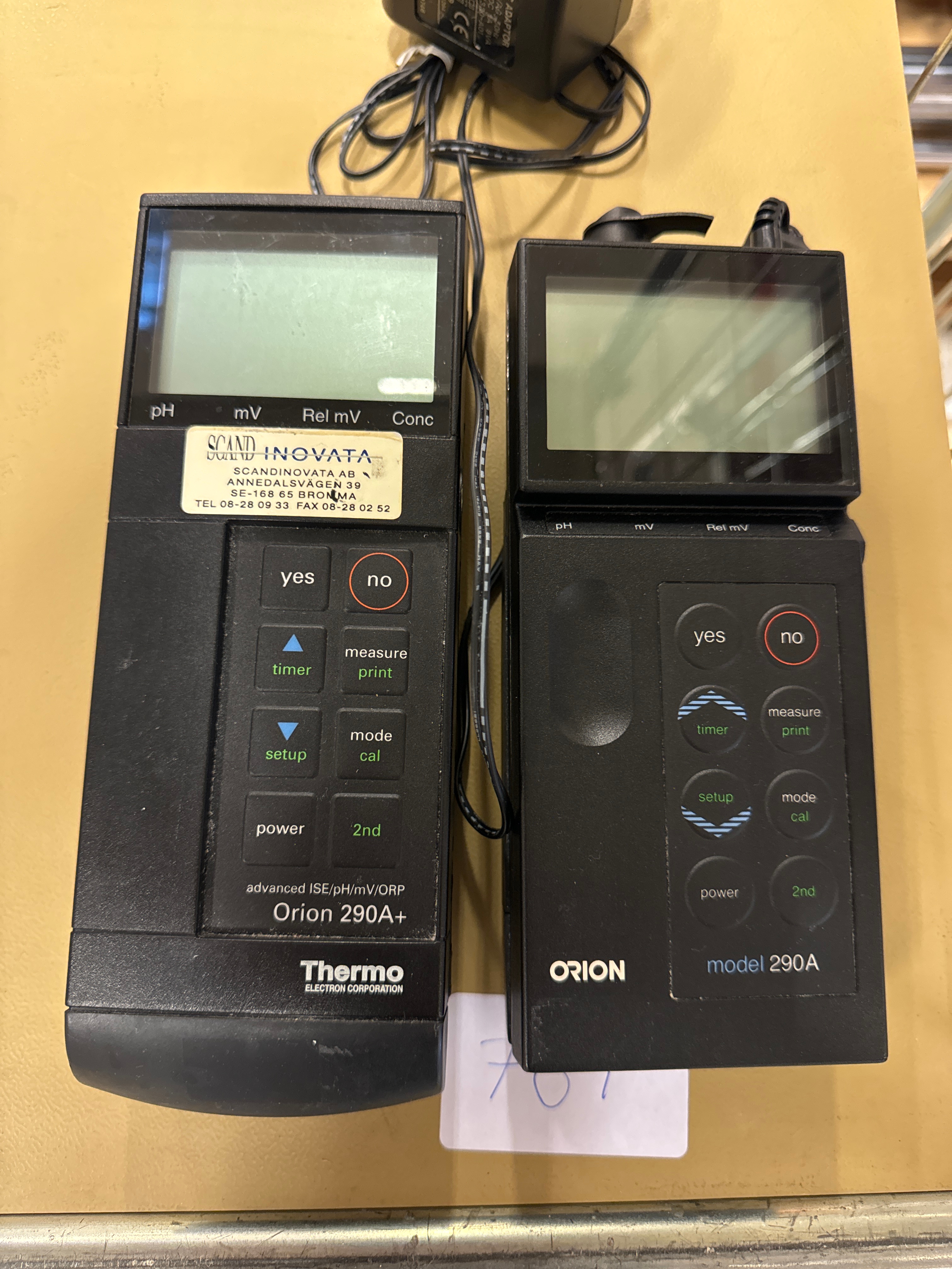 Mätinstrument, 2 stycken, Thermo Orion 290A & 290A+ (pH/ISE/mV ...