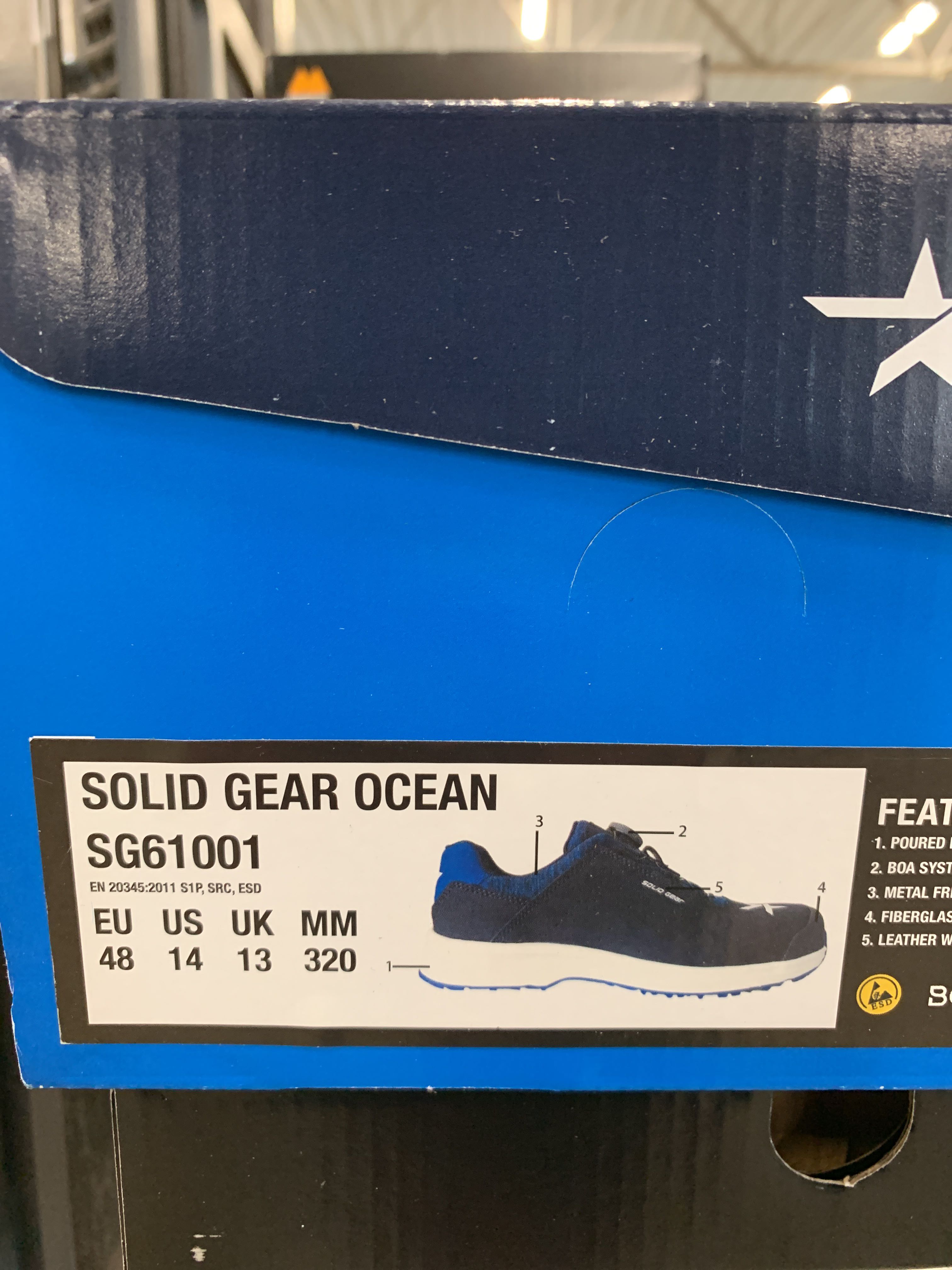 Skyddssko Solid Gear Ocean - Storlek 48 - Auktioner online - Nätauktioner & Konkursauktioner ...