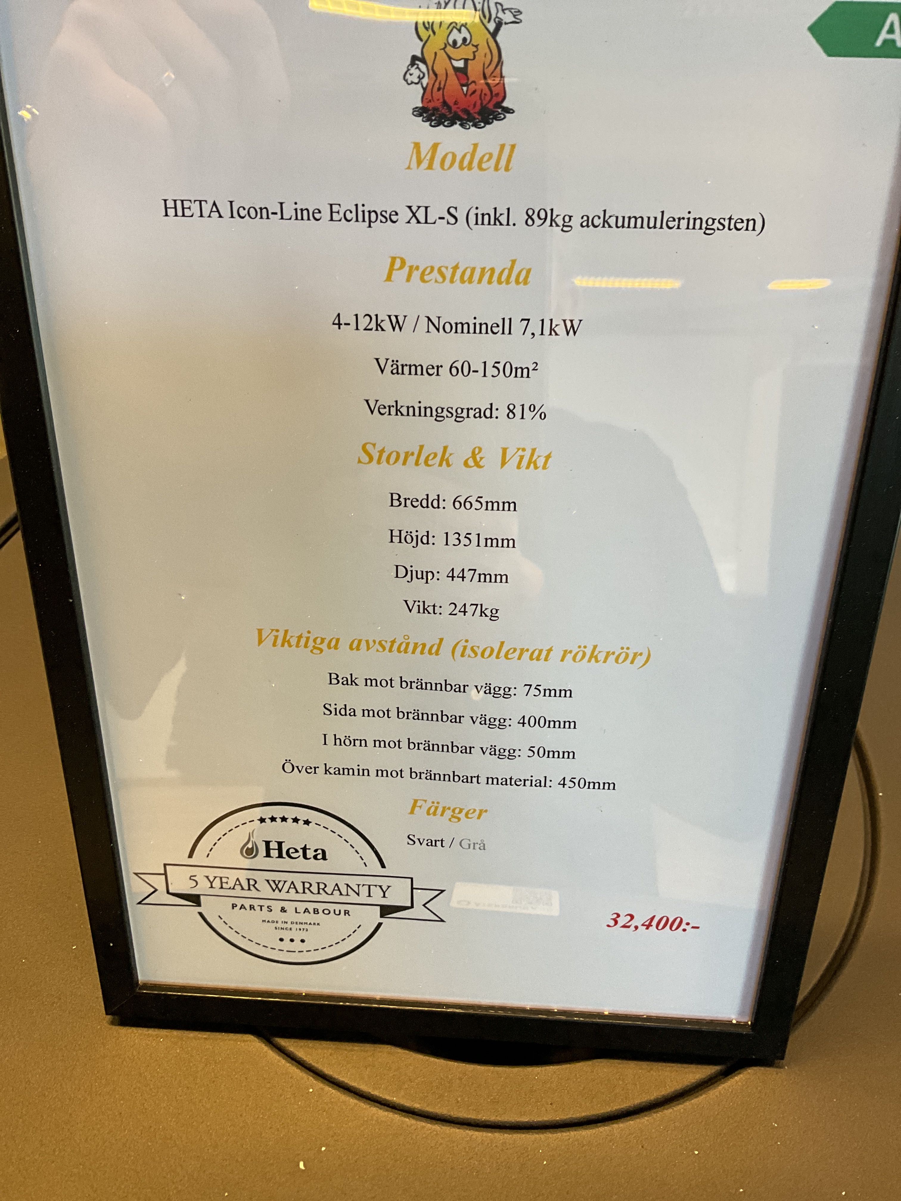 Wood-burning stove HETA Icon-Line Eclipse XL-S - PS Auction - We value ...