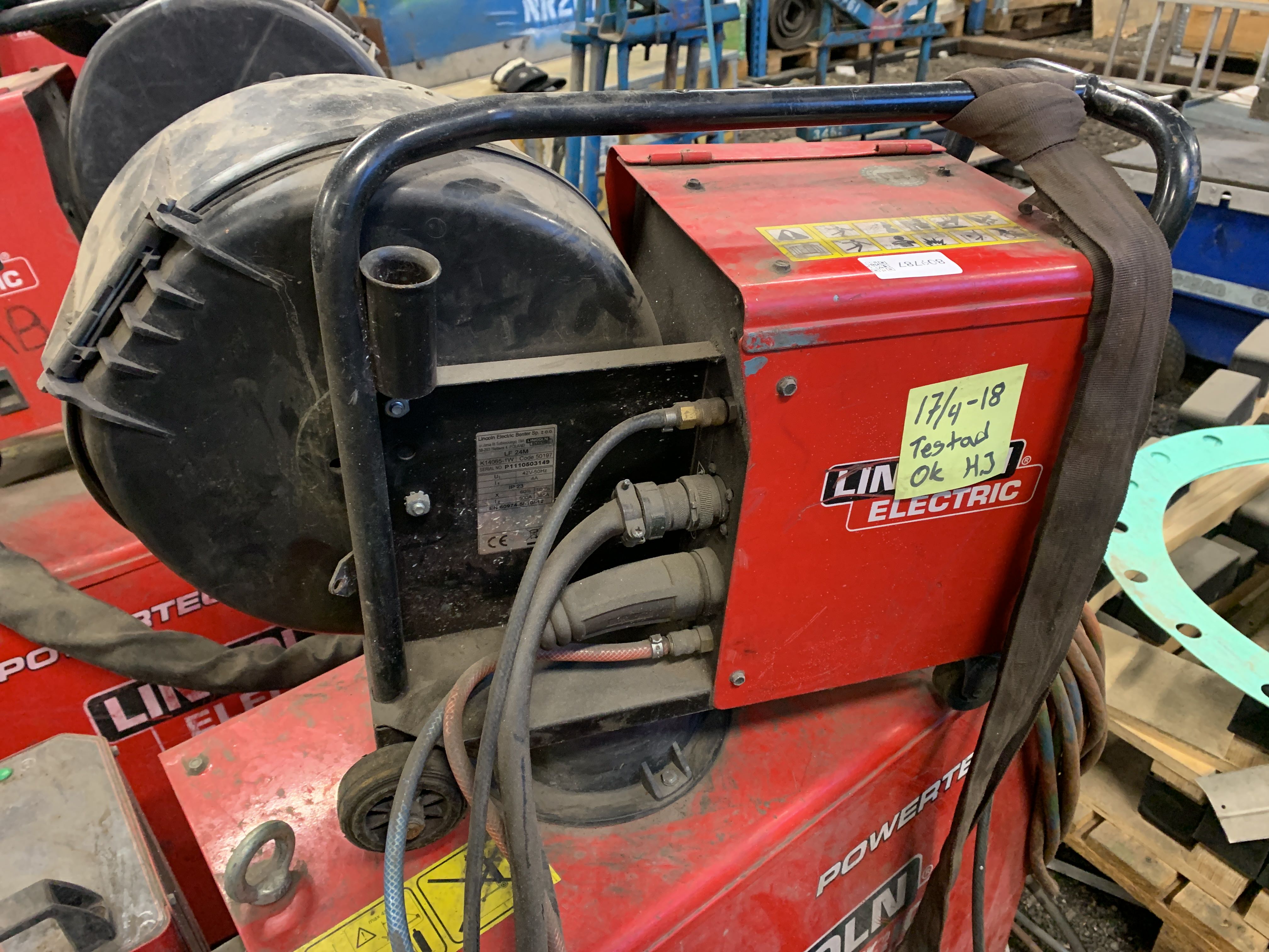 MIG welder with feeder and cooler Lincoln Electric Powertec 425S - PS ...