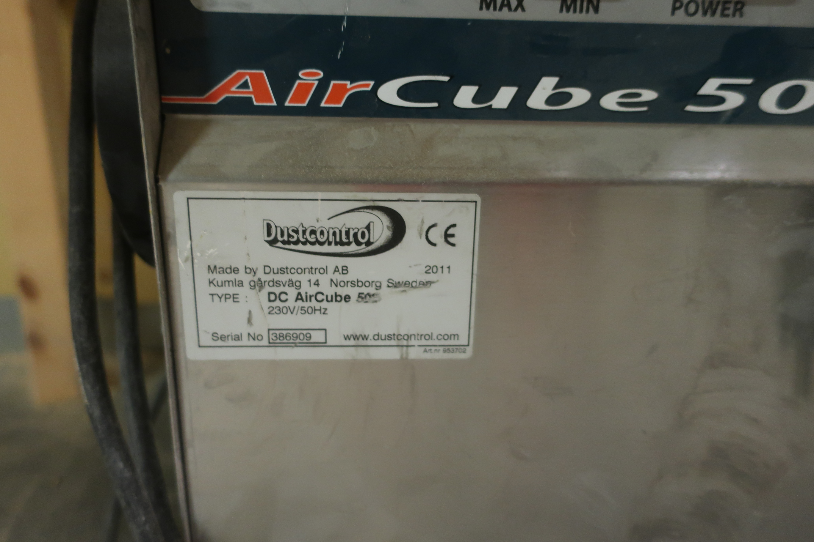 Air purifier, Dustcontrol AirCube 500 - PS Auction - We value the ...