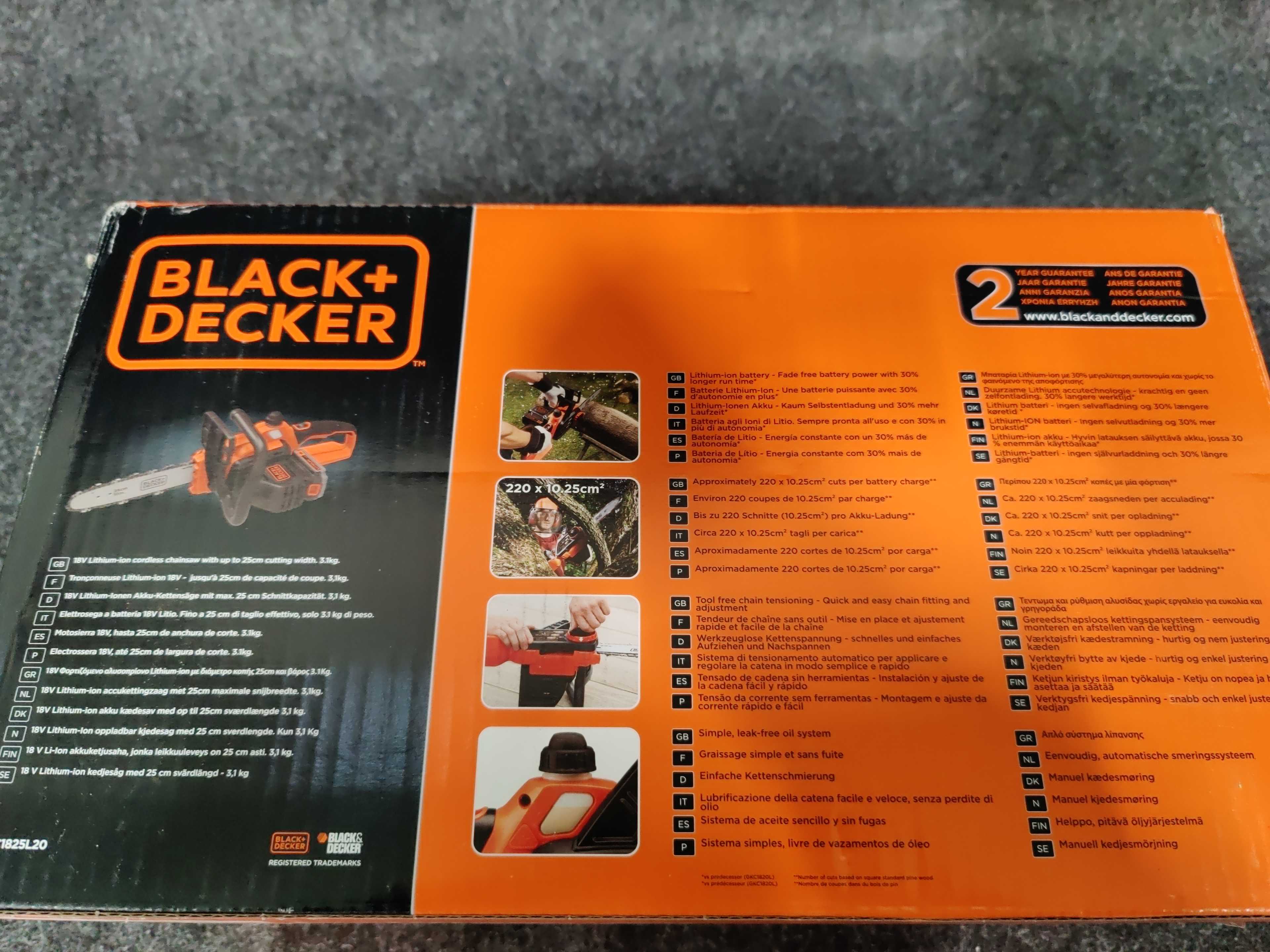 Chainsaw Black & Decker GKC1825L20-QW 18V - PS Auction - We value the ...