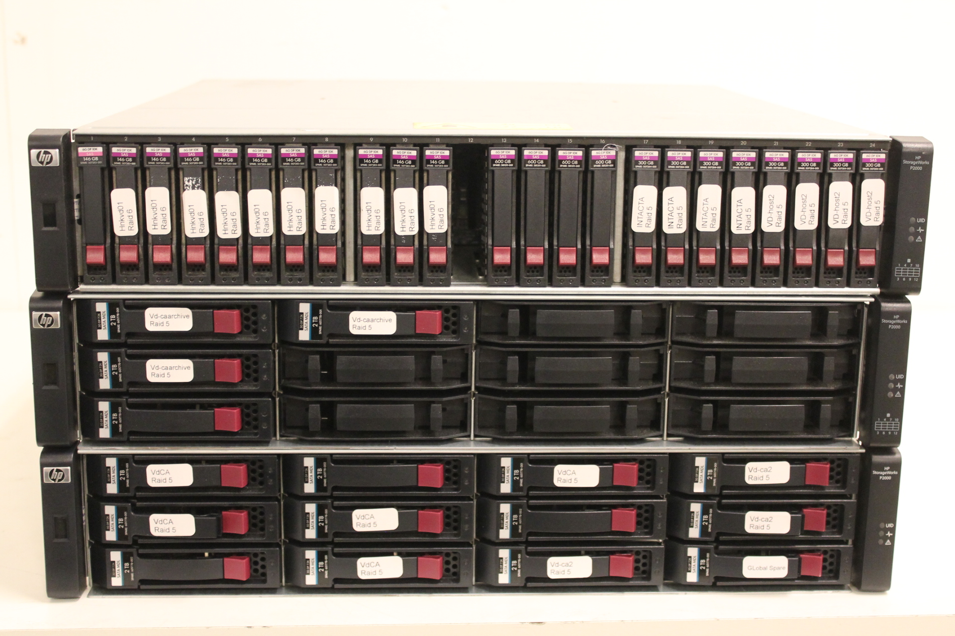 HP P2000 G3 med extra disklådor - Auktioner online - Nätauktioner ...