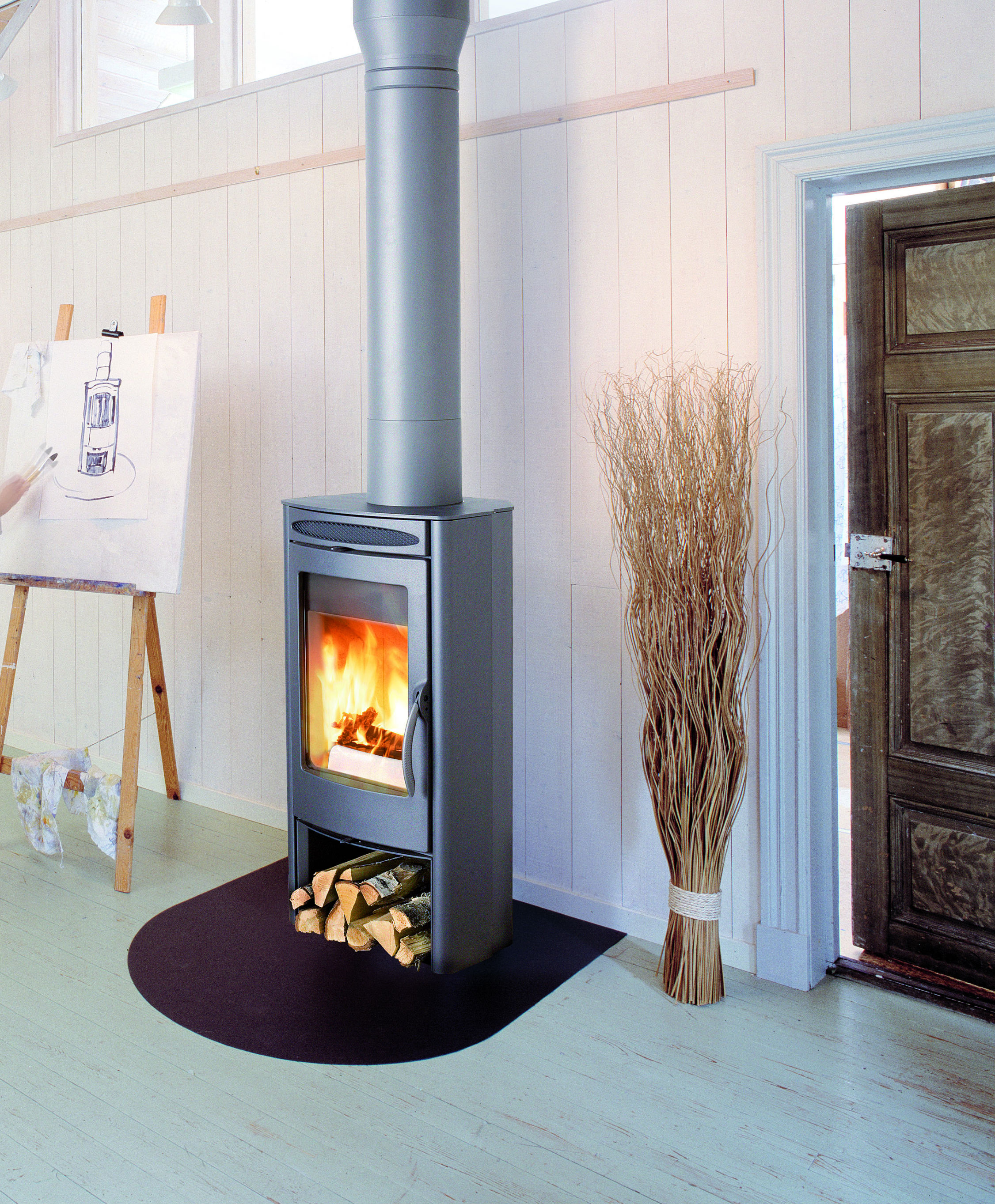 Austroflamm Solo for top mounting and floor plate - PS Auction - We ...