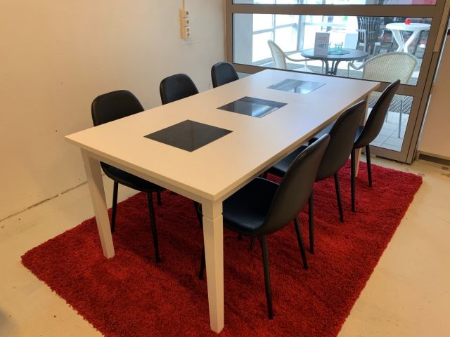 Dining table Balder incl. 6 chairs artificial leather (new in carton ...