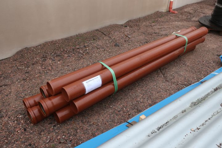 8 piping pipes Pipelife PVC 160x4.7 - PS Auction - We value the future ...