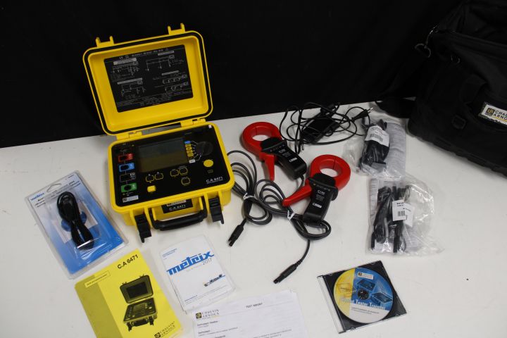 Chauvin Arnoux CA 6471 earthing meter unit with accessories - PS ...