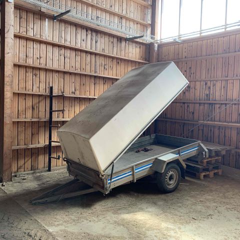 Trailer with cover Trane trailer NLF 800 -1988, rope object - PS ...