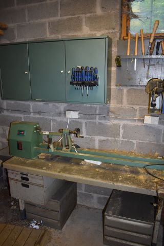 Lathe from Powershop with table and accessories - PS Auction - We value ...