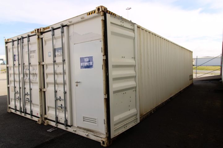 Insulated office container with three soundproof office booths - PS ...