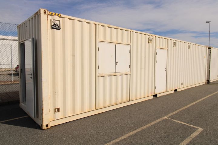 Insulated office container 40 "(two office rooms + storage) - PS ...