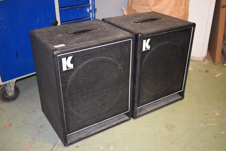 2 speakers Kustom Chanute Kansas PRO15T - PS Auction - We value the ...