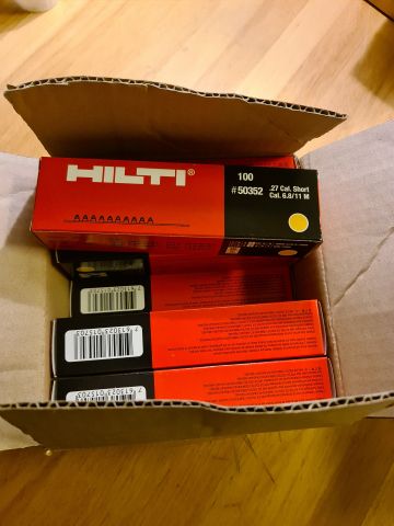 Hilti shot for bolt gun 10 packs 1000 shots - PS Auction - We value the ...