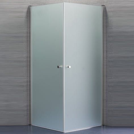 9 pcs Shower corner Alterna Lusso Straight 100x100 frosted glass - PS ...