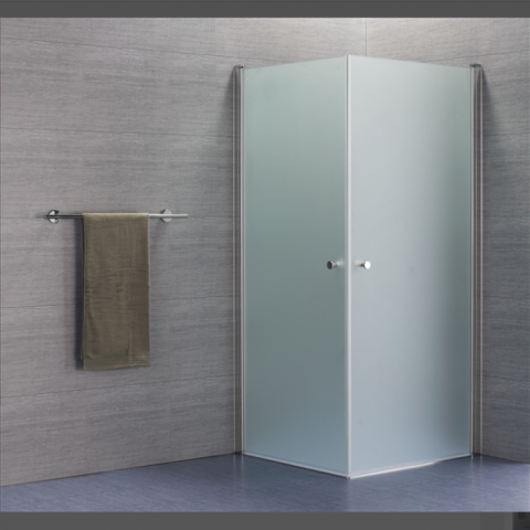 Shower corner Alterna Lusso Straight LxW: 1000x1000 mm, Frosted Glass ...