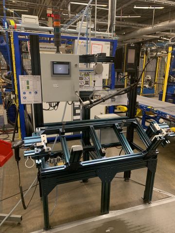 Assembly bench with Atlas Copco torque wrench - PS Auction - We value ...