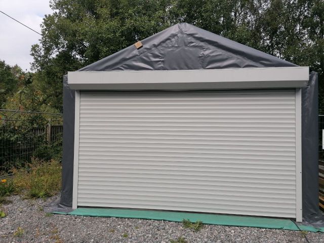 Insulated Tent Hall with automatic rolling gate 4x4,5, 18m2 (Bulycke ...