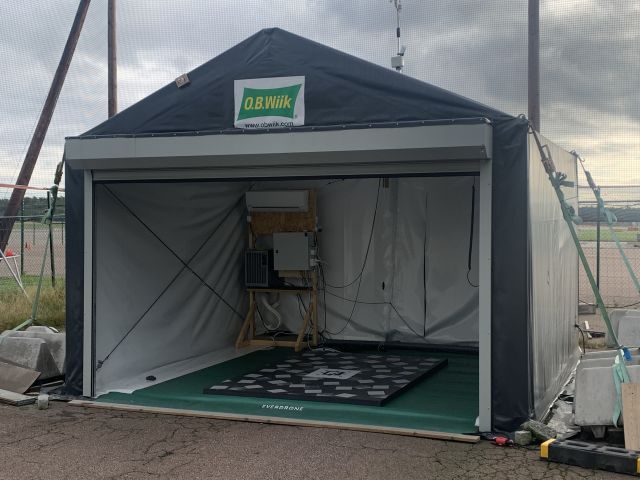 Insulated Tent Hall with automatic rolling gate 4x4.5 18m2 (Säve ...