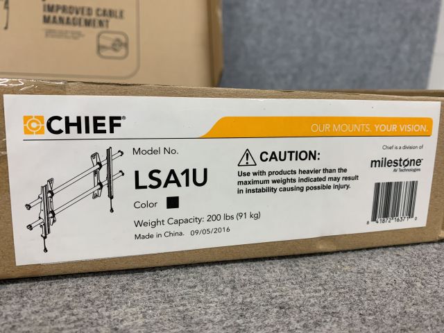 Chief LSA1U Wall bracket in cardboard - PS Auction - We value the ...