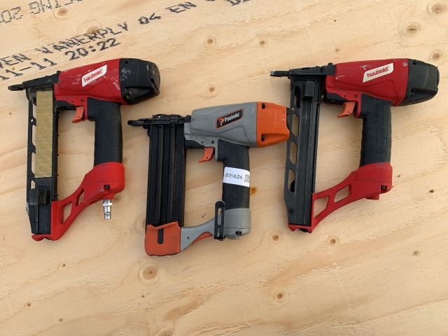 Pneumatic diving pistol and 2 staple guns Haubold, Paslode - PS Auction ...