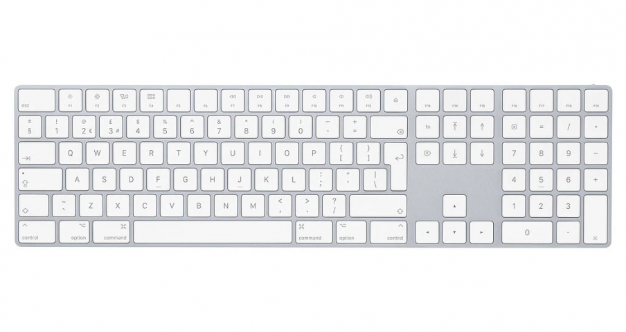 Apple Magic Keyboard with Numeric Keypad - Swedish Silver - Auktioner ...
