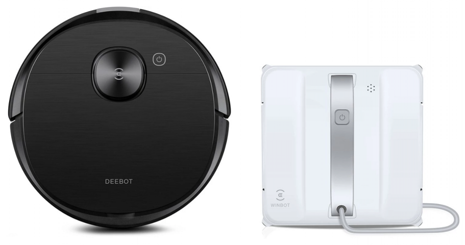Robot vacuum cleaner and window washer, Ecovacs T8 AIVI Bundle - PS ...