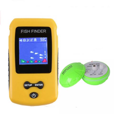 Fish sensor - Fish Finder, Rechargeable wireless, color screen - Free ...