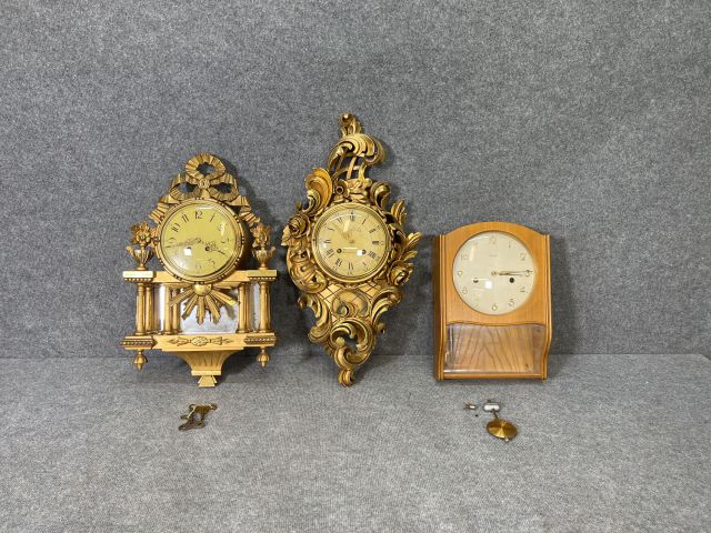 Wall clocks, 3 pcs - PS Auction - We value the future - Largest in net ...