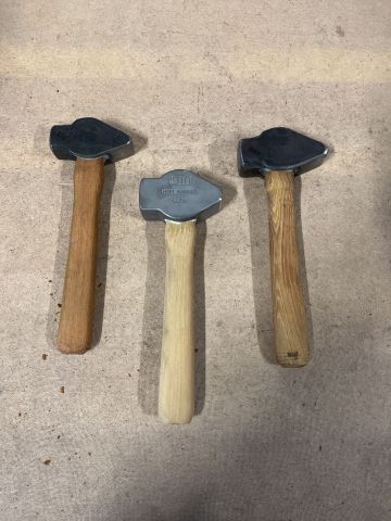 3 pcs hand forged Hofi hammer - PS Auction - We value the future ...