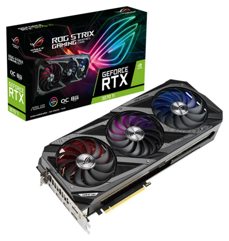 Graphics card ASUS GeForce RTX 3070 Ti ROG STRIX GAMING OC 8GB - PS ...