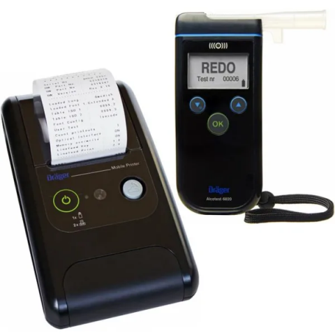 Breathalyzer Dräger 6820 Breathalyzer with printer - PS Auction - We ...