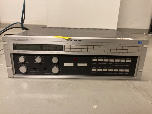 Studer A726 FM Tuner - PS Auction - We value the future - Largest in net auctions