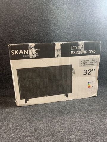 32" HD TV with built-in DVD player Skantic B3225HD DVD - PS Auction ...