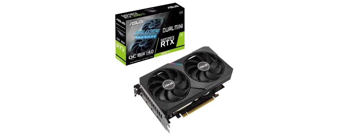 Graphics card GeForce RTX 3060 Ti Dual Mini OC 8GB V2(LHR) - PS Auction ...
