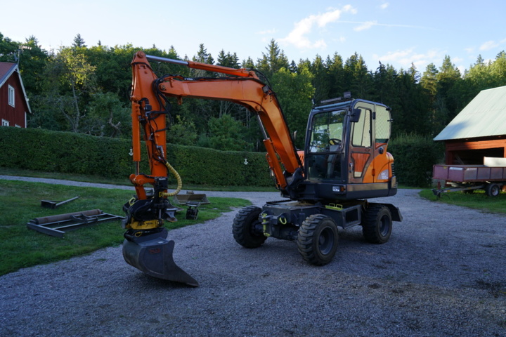 Wheel excavator Doosan DX55W incl. Tool - PS Auction - We value the ...