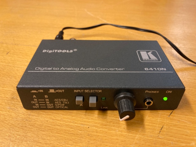 Kramer 641ON Digital to Analog Audio Converter - PS Auction - We value ...