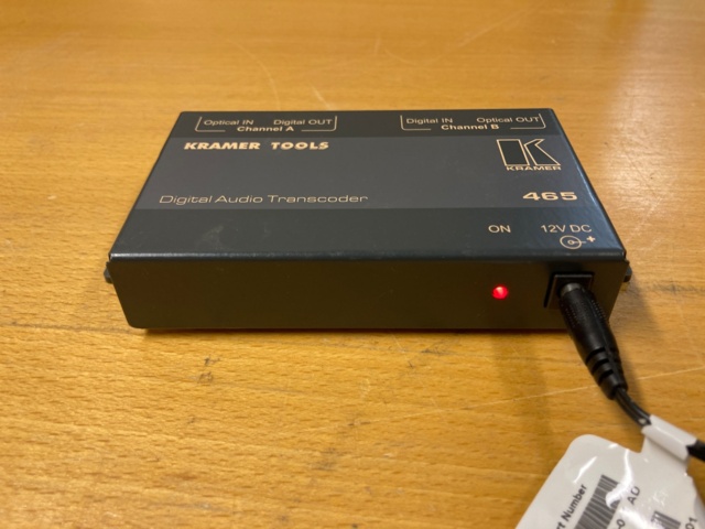 Kramer 465 Digital Audio Transcoder - PS Auction - We value the future ...