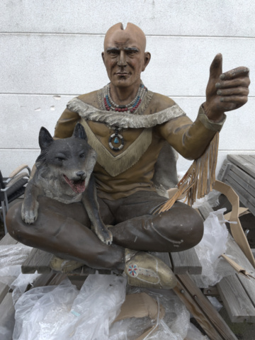 Man with dog - PS Auction - We value the future - Largest in net auctions