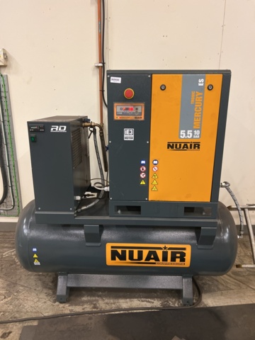 Screw compressor, Nuair Mercury Tron. 5.5-10-270 ES - PS Auction - We ...