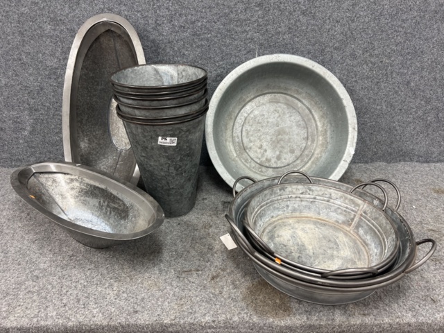 Dishes/pots Zinc 13 pcs - PS Auction - We value the future - Largest in ...
