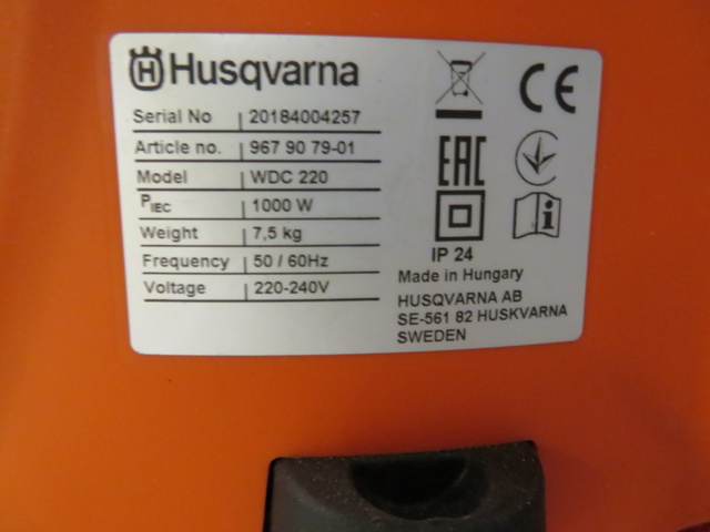 Husqvarna dammsugare WDC220 - Units - Ledande på konkursauktioner