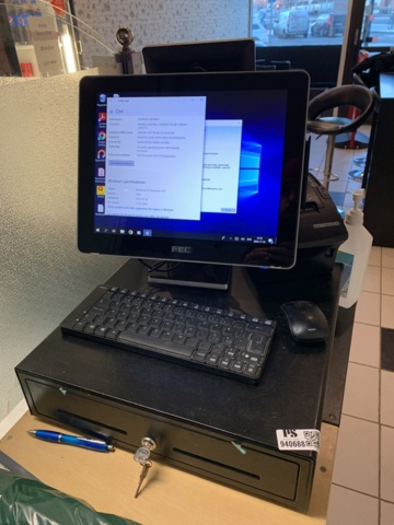 POS system Fec with touch screen, receipt printer, cash drawer ...