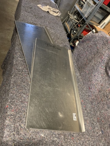 Stainless shelves including rails and brackets, approx. 90x40cm - PS ...