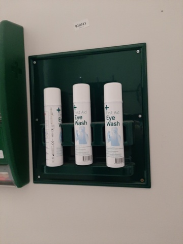 First aid chart and eyewash - PS Auction - We value the future ...