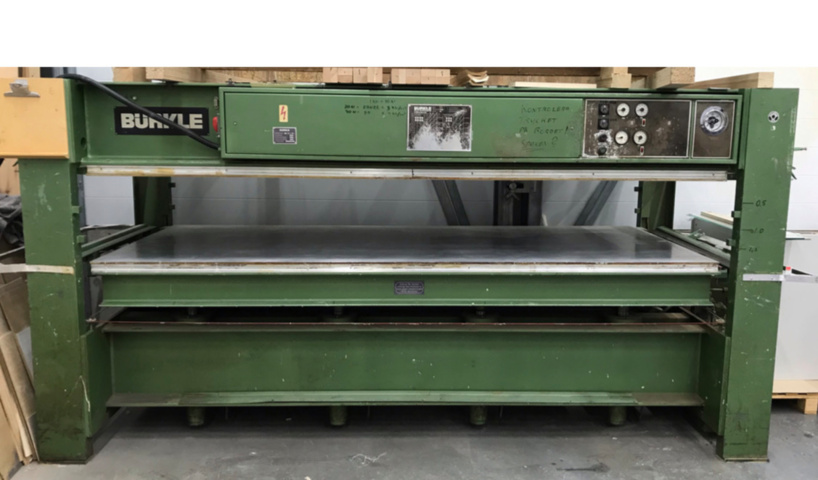 Veneer press Burkle U110 - PS Auction - We value the future - Largest ...