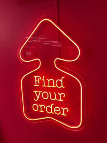 "Find Your Order" neon sign - PS Auction - We value the future ...