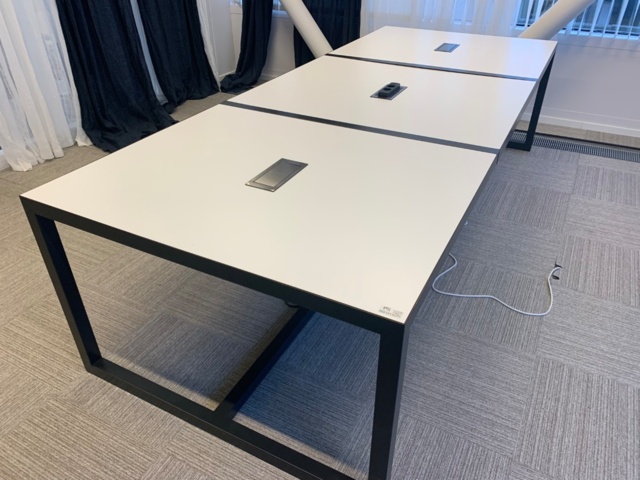 Conference table 300x120 with electrical plug/well in the middle of the ...