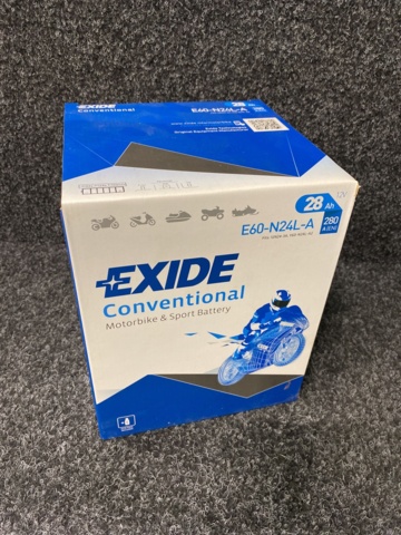 MC battery EXIDE 4522 MC E60-N24L-A 28Ah - PS Auction - We value the ...