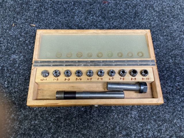 Socket chuck set with cylindrical shafts and collets ER16 - PS Auction ...