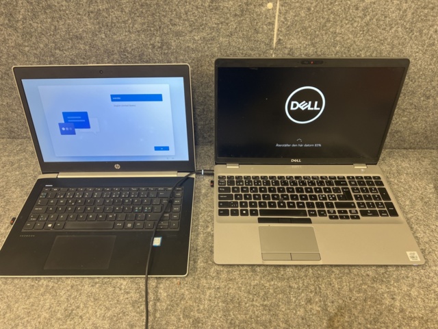 Laptop 2 st HP & Dell - Auktioner online - Nätauktioner ...